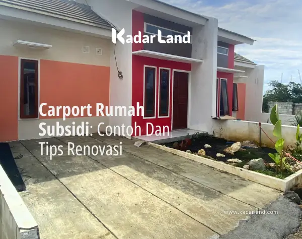 5 Carport Rumah Subsidi: Contoh Dan Tips Renovasi - Kadar Land